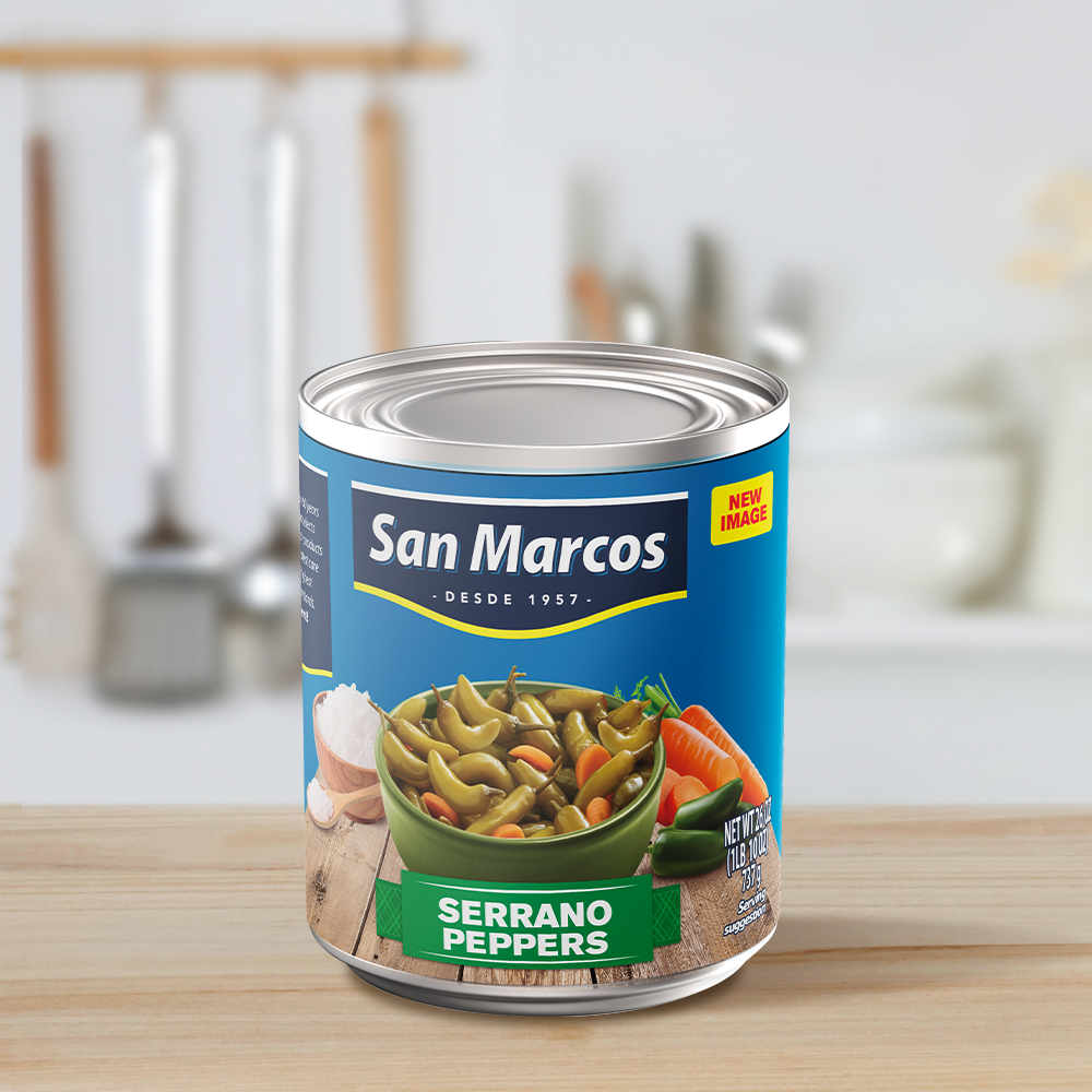 Serrano peppers - Alimentos San Marcos - Auténtico sabor mexicano